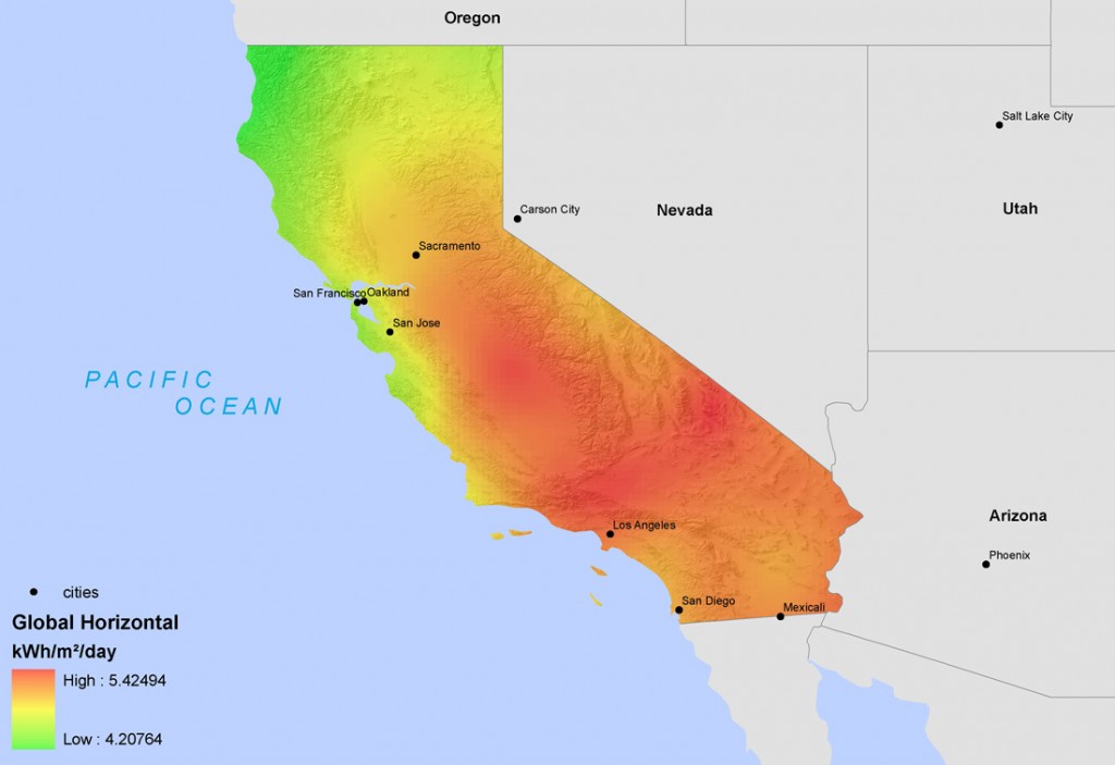 California-solar-map - Green Power Labs